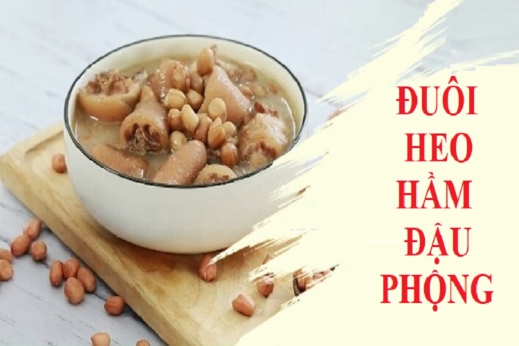 Lạ miệng với món đuôi heo hầm đậu phộng thơm, béo bùi, bổ dưỡng