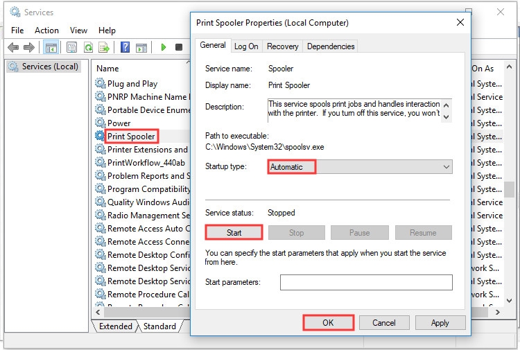 Sửa lỗi The local print spooler service is not running: Khắc phục ngay ...