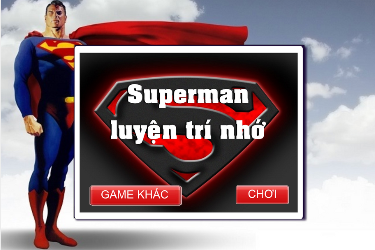 Cách chơi game Superman Luyện Trí Nhớ trên thế giới Game Vui