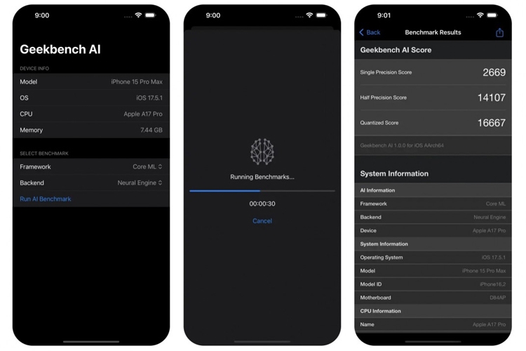 Geekbench AI chính thức ra mắt