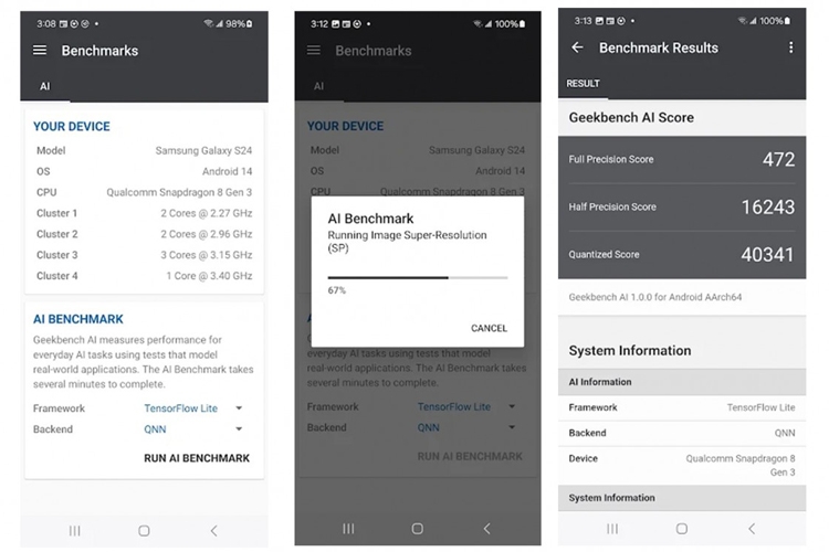 Geekbench AI chính thức ra mắt