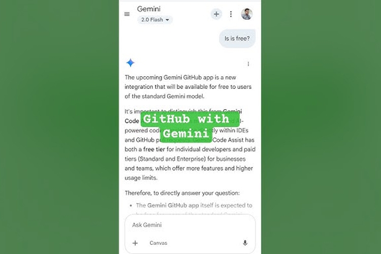 Gemini tích hợp GitHub với ứng dụng mở rộng mới