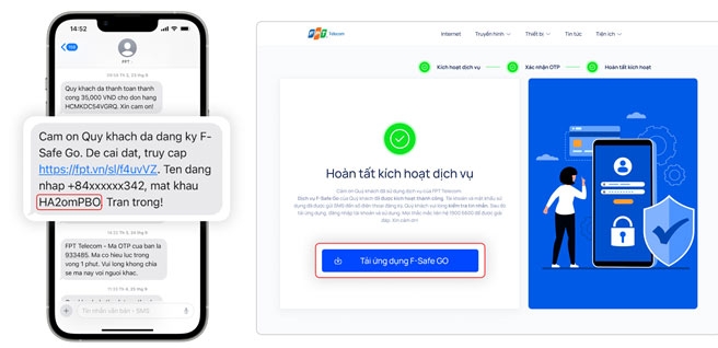 Hướng dẫn đăng ký và sử dụng F-Safe Go