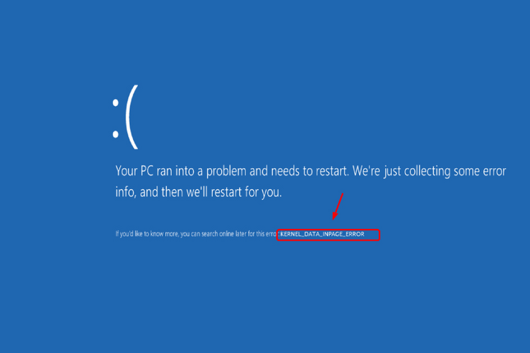 Tìm hiểu lỗi Kernel Data Inpage Error và hướng dẫn cách sửa lỗi chi tiết