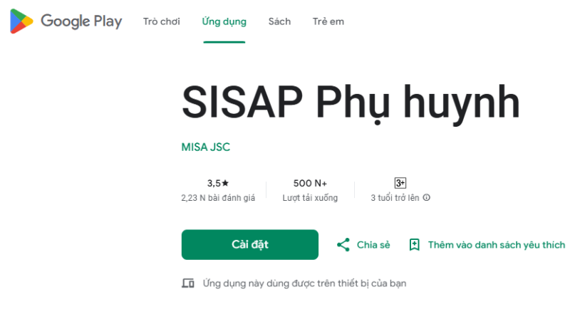 SISAP Phụ huynh: Giải pháp kết nối gia đình và nhà trường tiện lợi