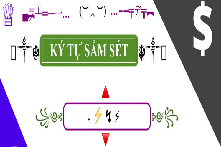 100+ kí tự đặc biệt sấm sét - Tạo dấu ấn riêng biệt trên mạng xã hội