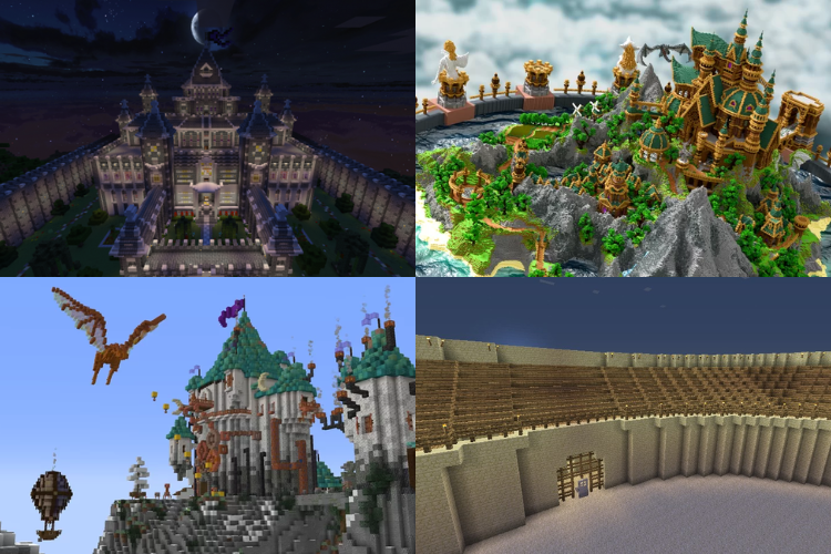 Top lâu đài Minecraft siêu đẹp, sáng tạo không giới hạn
