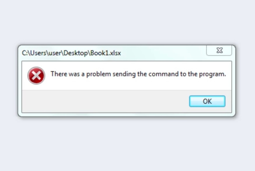 Sửa lỗi There was a problem sending a command to the program