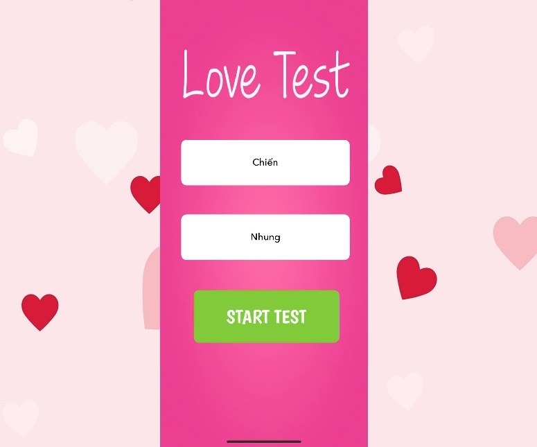 Love Tester – Crush Test Quiz: Tính độ tương thích trong tình yêu