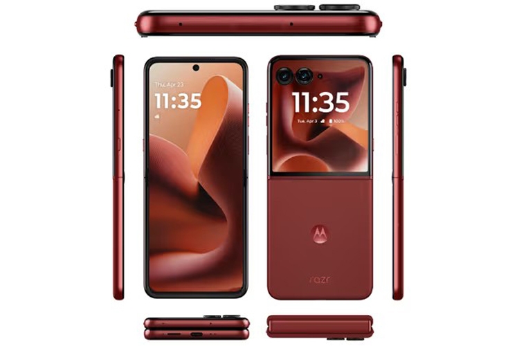 Motorola Razr 60 Ultra lộ ảnh render màu đỏ Rio Red, nâng cấp chip ...