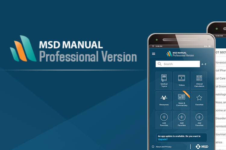 MSD Manual Professional: Ứng dụng tài liệu y khoa chuyên sâu