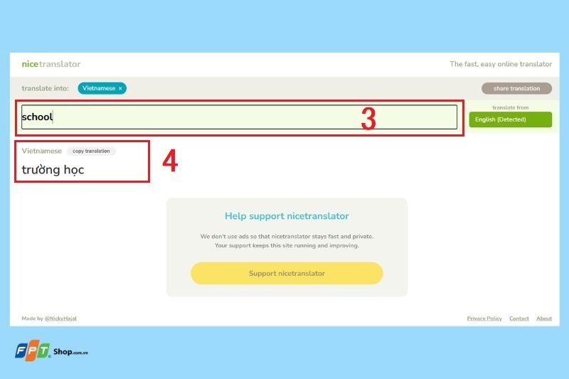 Nice Translator: Trang web dịch thuật trực tuyến nhanh, chính xác
