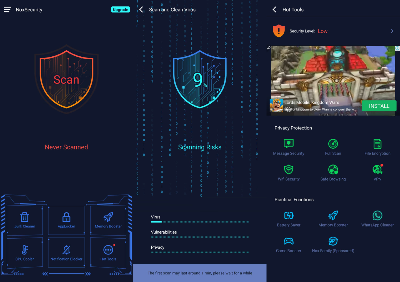 Nox Security: Ứng dụng bảo mật toàn diện cho điện thoại Android