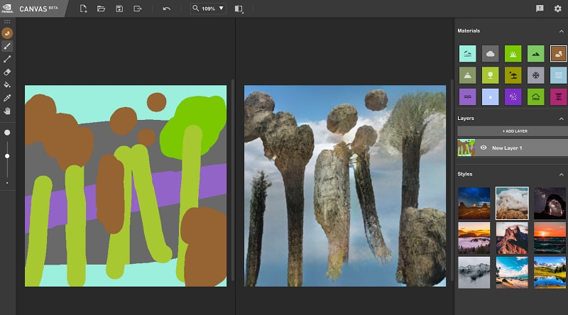 Tải NVIDIA Canvas: Phần mềm hỗ trợ vẽ tranh nghệ thuật bằng AI