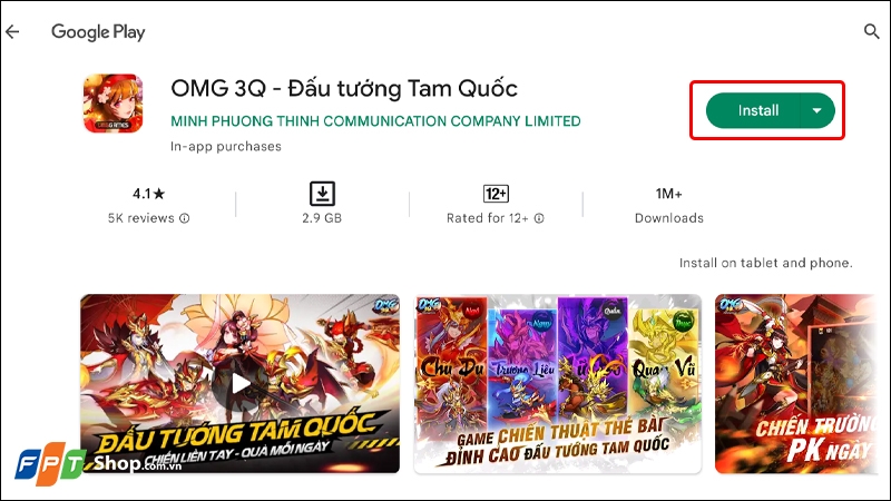 OMG 3Q: Trải nghiệm Tam Quốc chân thực nhất trên mobile