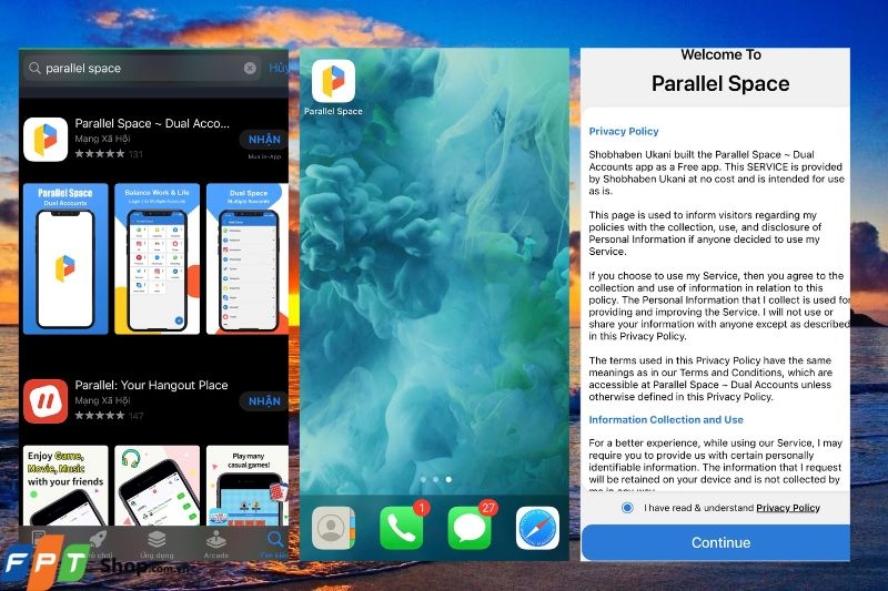 Parallel Space: Giải pháp nhân đôi ứng dụng trên điện thoại