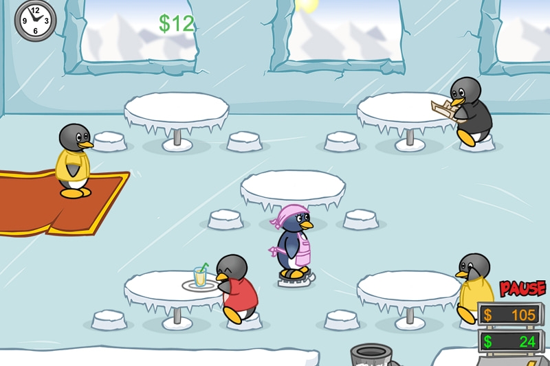 Penguin Diner: Game quản lý nhà hàng cánh cụt vui, hấp dẫn
