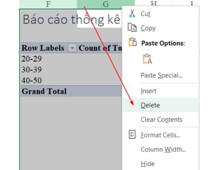 Hướng dẫn sử dụng Pivot Table từ cơ bản đến nâng cao chi tiết và dễ hiểu