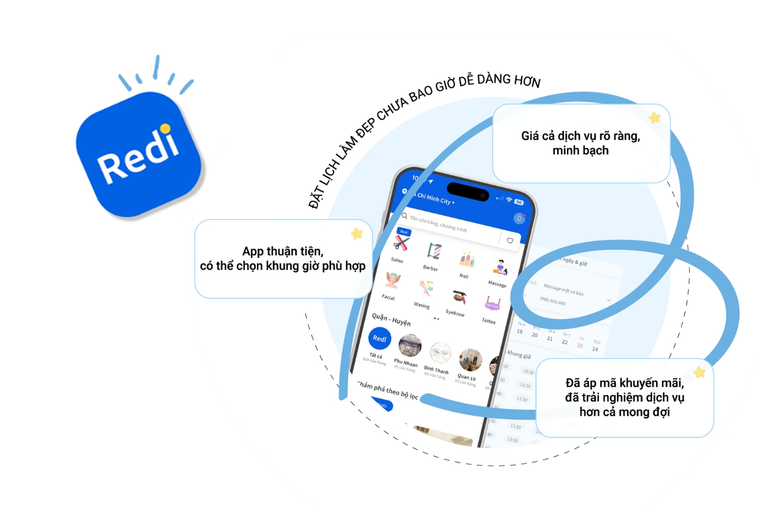 Khám phá Redi Booking & Payment: Ứng dụng đặt lịch làm đẹp “tất cả ...