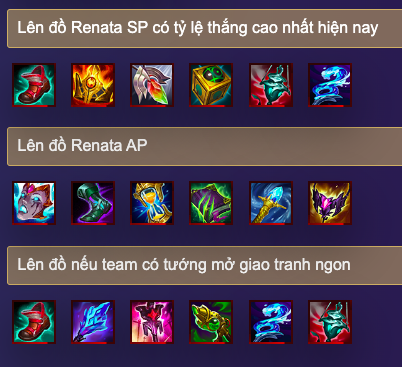 Renata Glasc build mùa 14: Lên đồ, bảng ngọc, hướng dẫn chi tiết