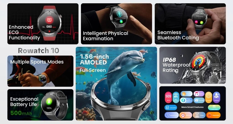 Rogbid Rowatch 10: Smartwatch sức khỏe thế hệ mới cho người dùng hiện đại