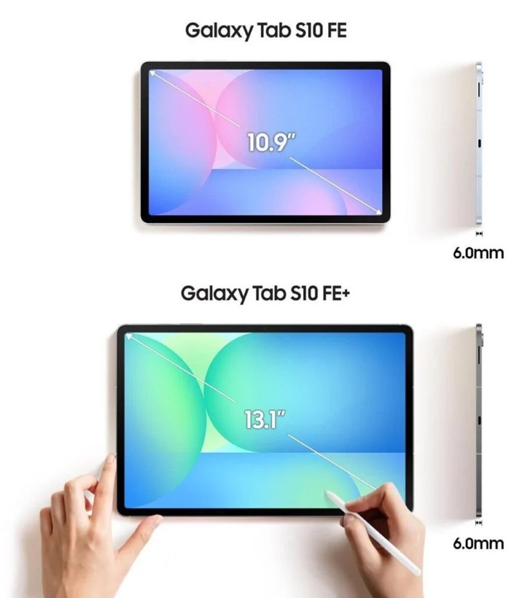 Samsung Galaxy Tab S10 FE và FE+: So sánh thiết kế và thông số kỹ thuật
