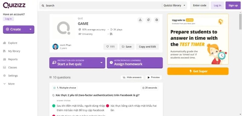 School Cheats: Công cụ hỗ trợ tìm đáp án nhanh chóng cho học sinh