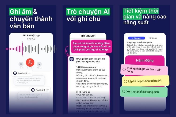 Smart Noter AI: Công cụ ghi chú thông minh hỗ trợ công việc, học tập và giải trí hiệu quả