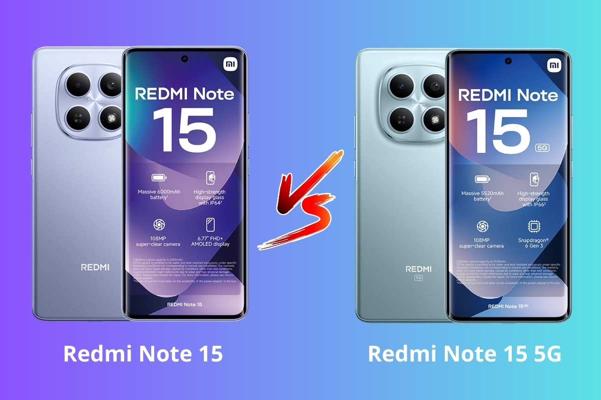 So sánh Redmi Note 15 và Redmi Note 15 5G: Chênh nhau 1.5 triệu, nên ...