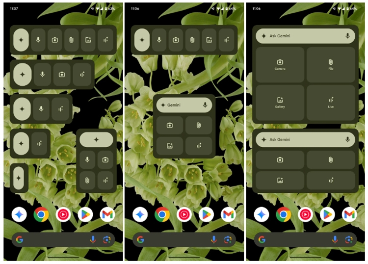 Ứng dụng Gemini bổ sung widget mới trên Android nâng cao trải nghiệm người dùng