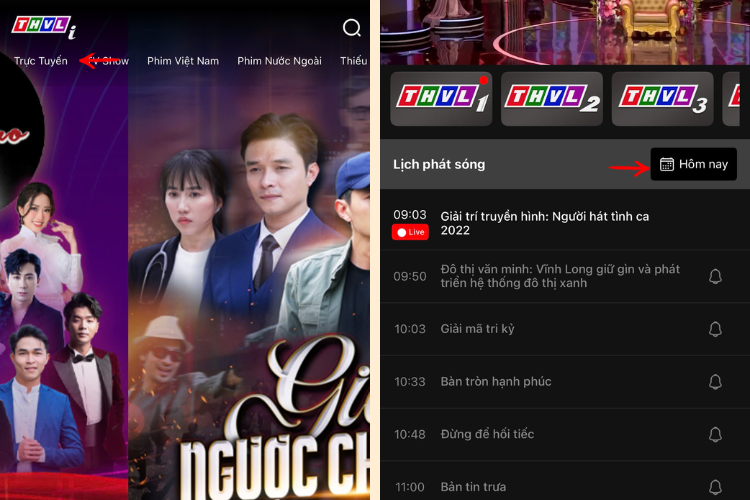 Hướng dẫn cách xem lại phim đã chiếu trên THVL1 đơn giản